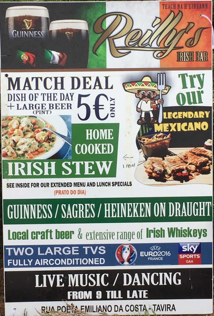 Thanks to Reilly's Irish Bar, Tavira - East Algarve Walking football