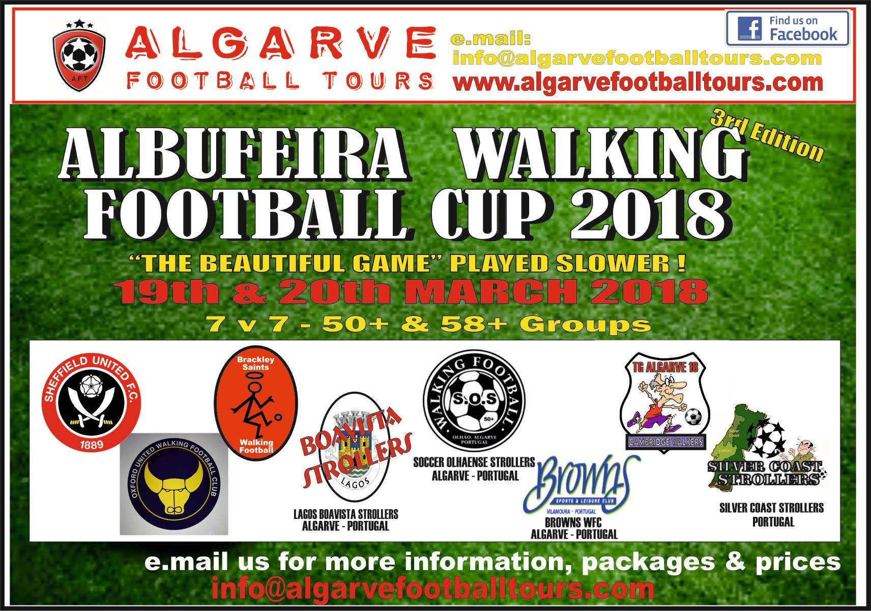 Details for the Albufeira Walking Football Cup - East Algarve Walking ...