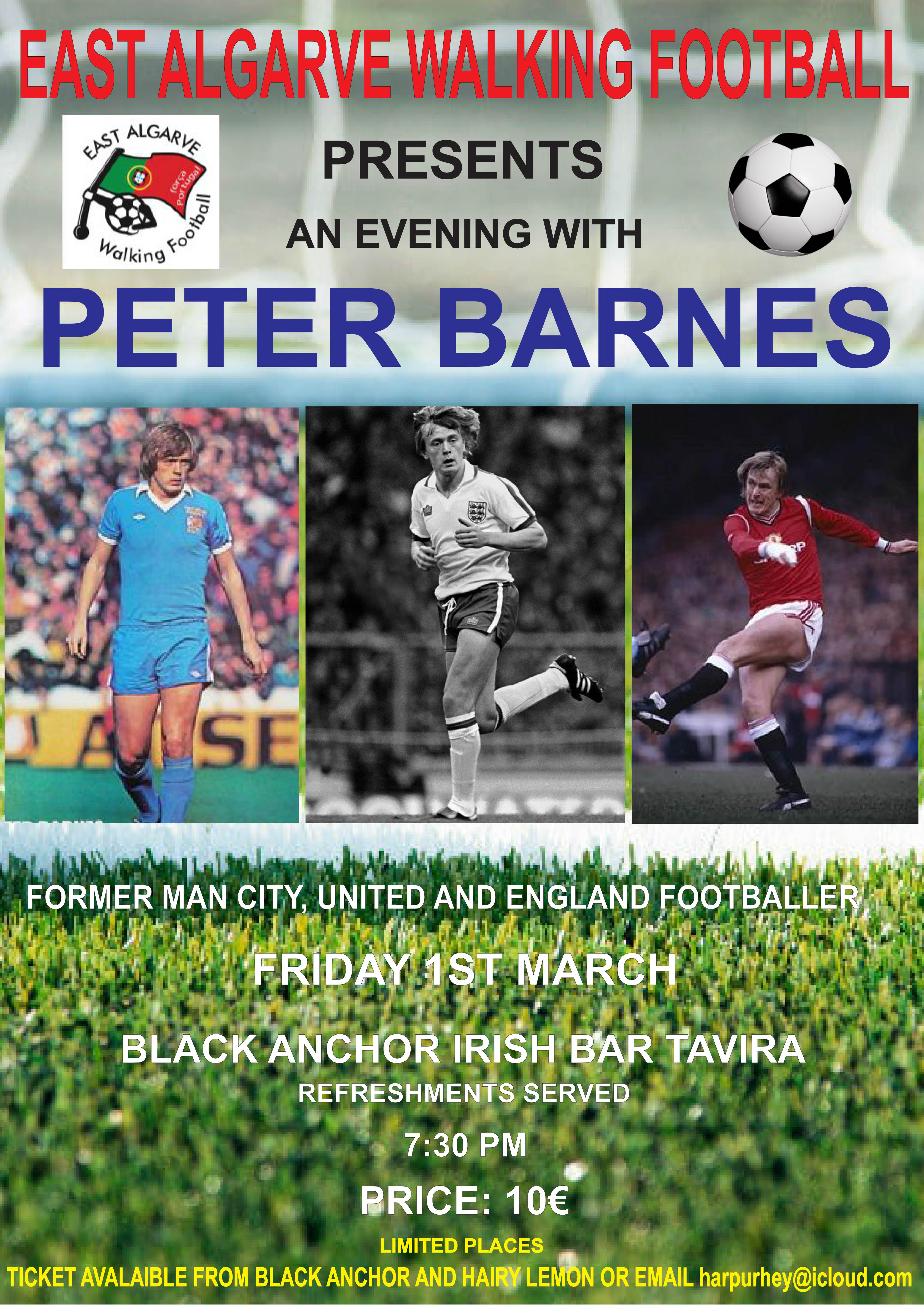 An Evening with Peter Barnes - East Algarve Walking football
